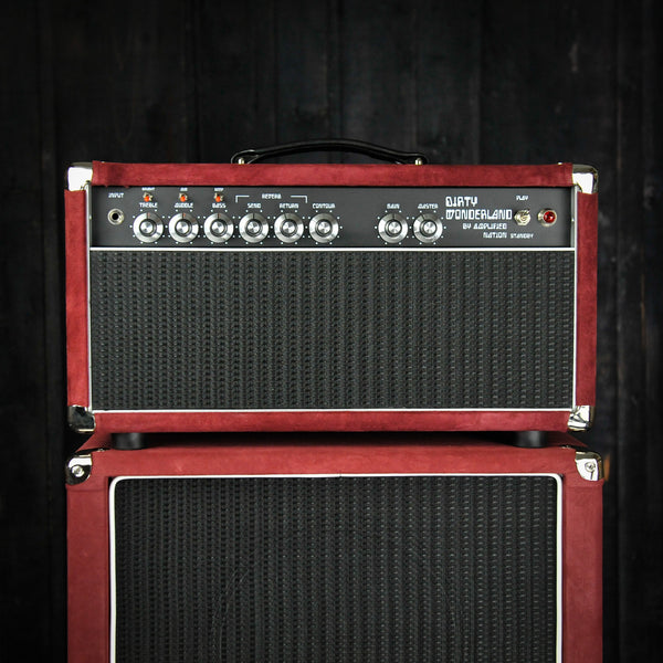 Amplified Nation Dirty Wonderland Head 100W Maroon Suede / Black Spark ...