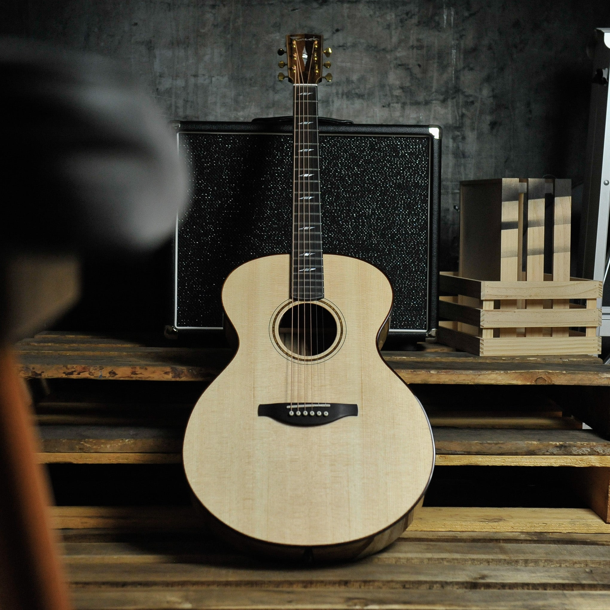 Fenech Grand Auditorium Masterbuilt Black Limba/Lutz Spruce ...