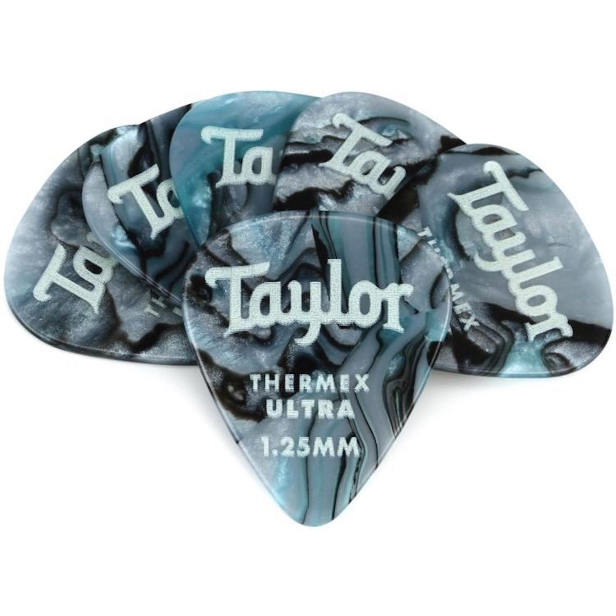 Taylor Premium 351 Thermex Ultra Picks | Select Type Blue Swirl 1.25mm ...