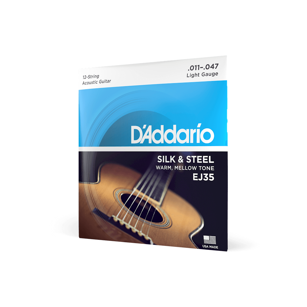 D'Addario Silk & Steel Folk Acoustic Guitar Strings | Select Gauge ...